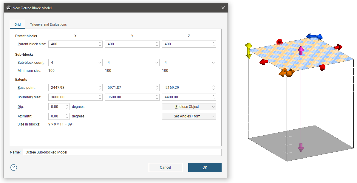 Octree Sub-Blocked Models