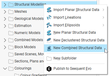 Combining Planar Structural Data Tables