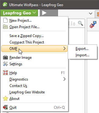 Open Mining Format (OMF) Export and Import
