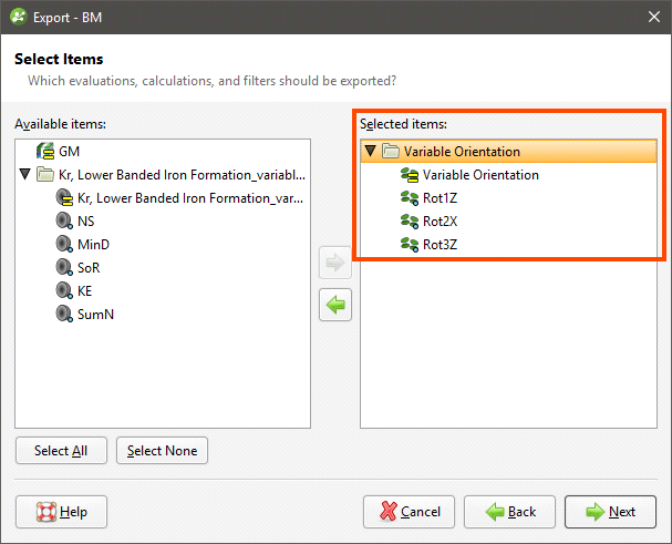 Variable Orientations