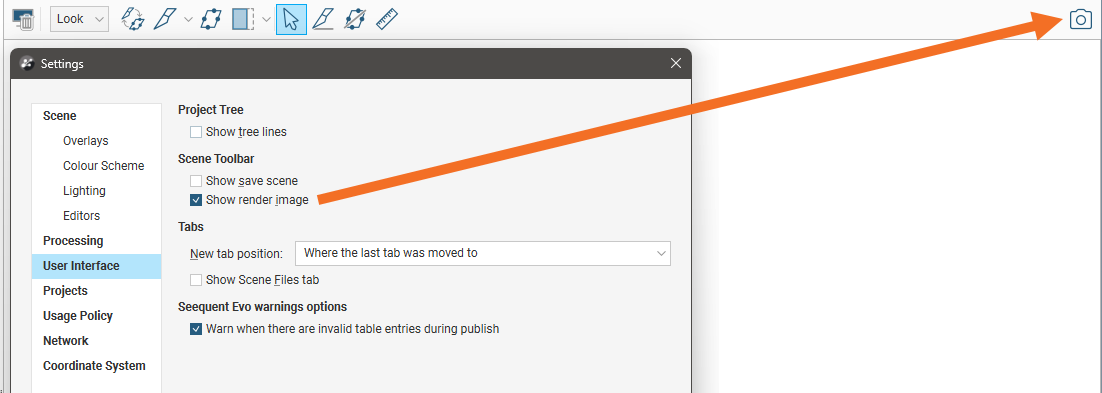 User Interface Settings